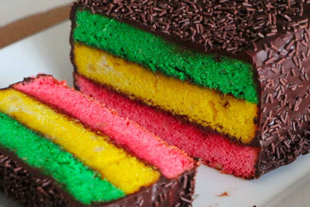RAINBOW COOKIE CAKE – Bare Naked Bakery
